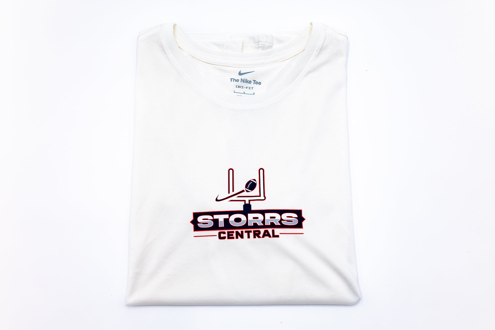 Nike Storrs Central Short Sleeve T- Shirt (Football Logo)